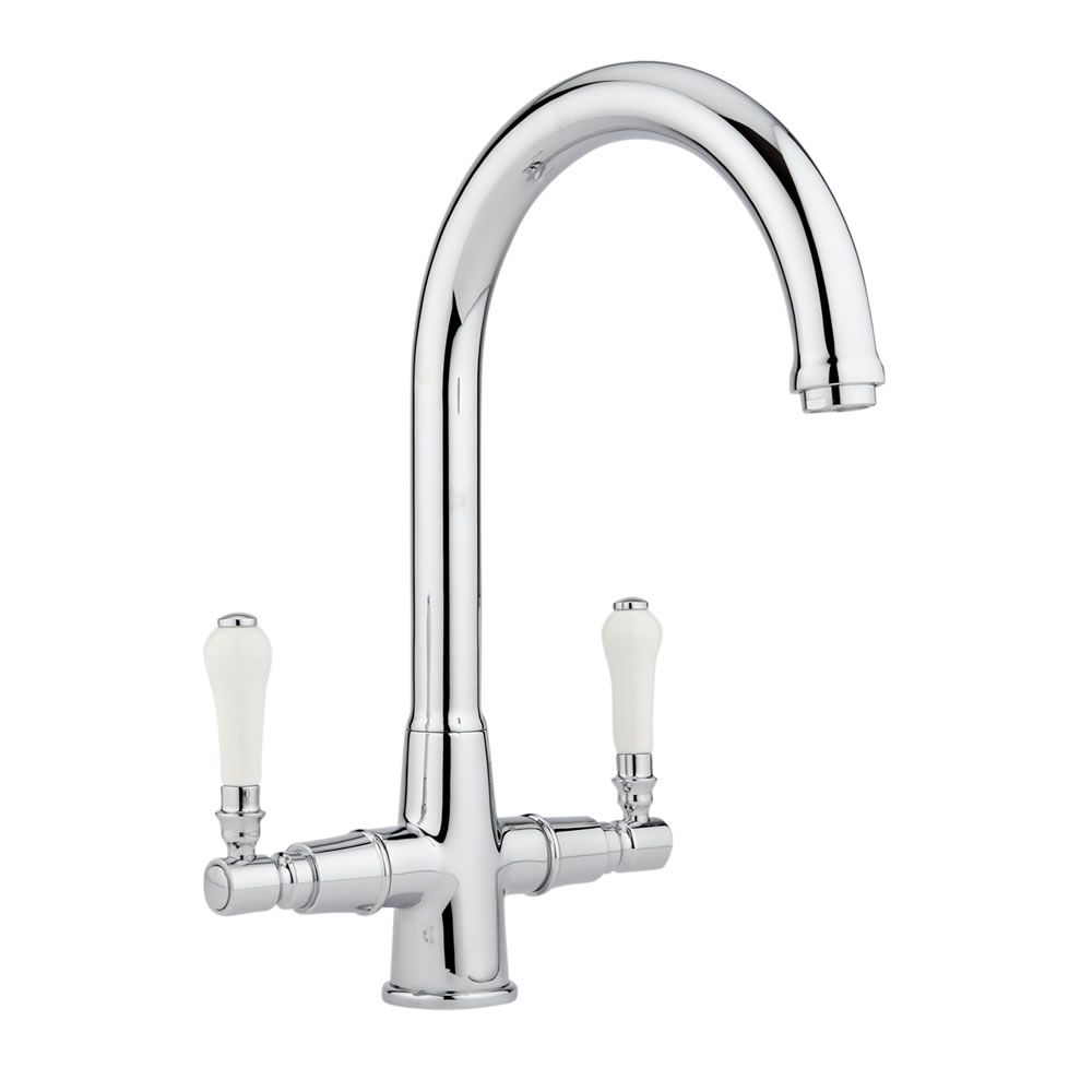 Milano Elizabeth - Traditional Lever Head Kitchen Mixer Tap - Chrome ...
