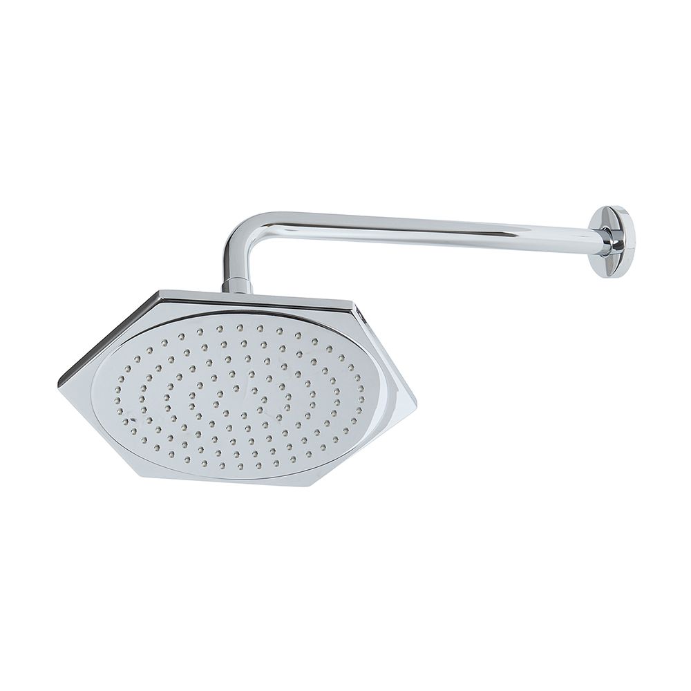 Milano Earlham - Art Deco Shower Head and Wall Mounted Arm - Choice of ...