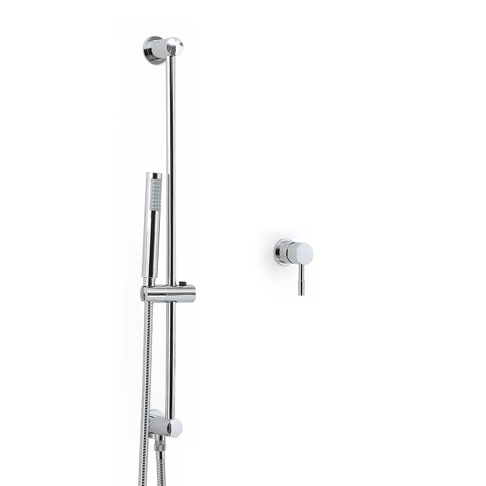 Milano Mirage - Chrome Shower with Pencil Hand Shower and Riser Rail (1 ...
