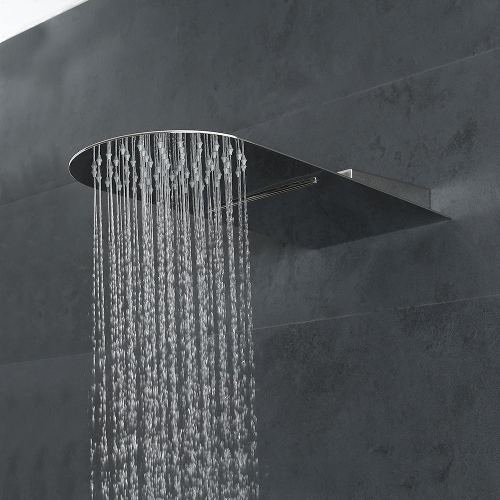Milano Mirage - Modern 500mm Round Concealed Shower Head with ...