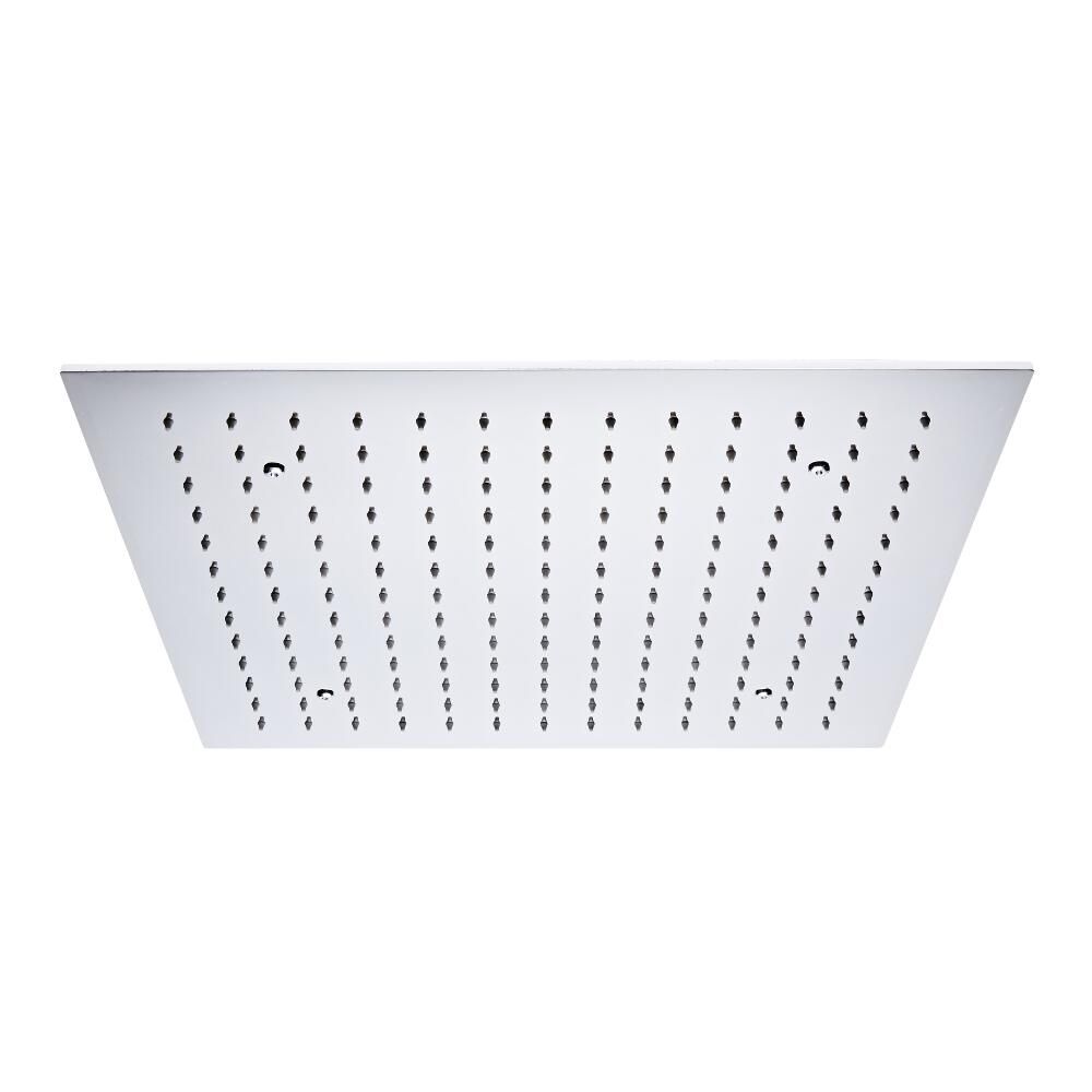 Milano Arvo - Modern 500mm Square Ceiling Head - Polished Chrome