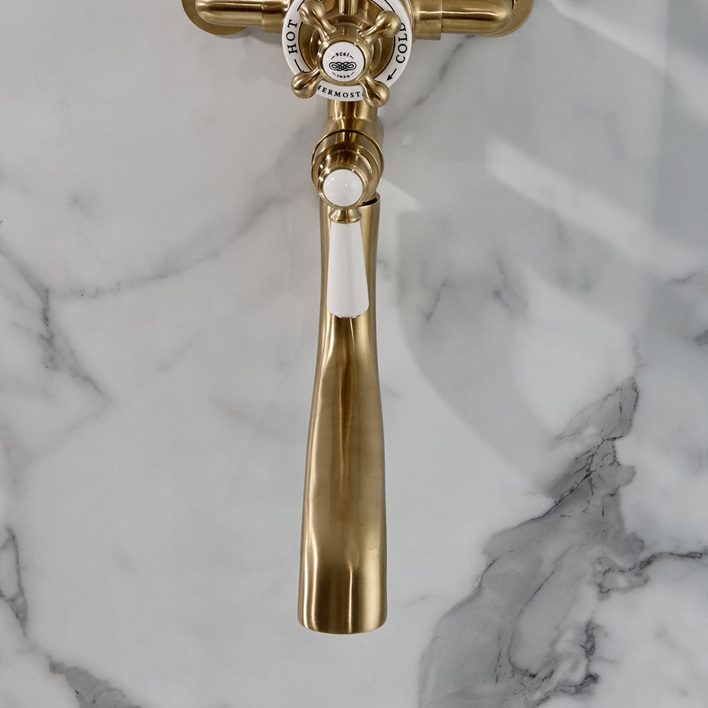 Milano Elizabeth - Brushed Brass Traditional Triple Exposed ...