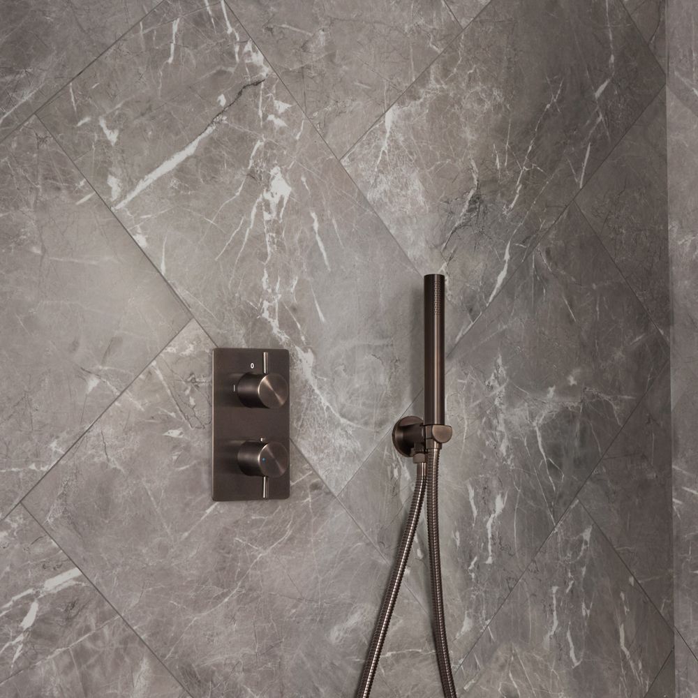 Milano Otto - Modern Thermostatic Shower with Hand Shower - Choice of ...