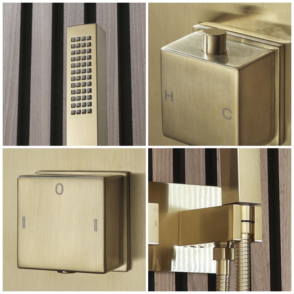 Milano Lyra - Thermostatic Shower with Diverter, Overflow Bath Filler ...