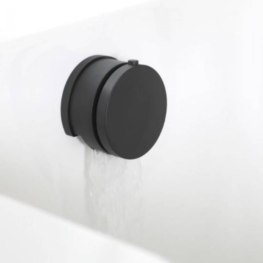 Milano Nero - Black Thermostatic Shower with Diverter, Overflow Bath ...