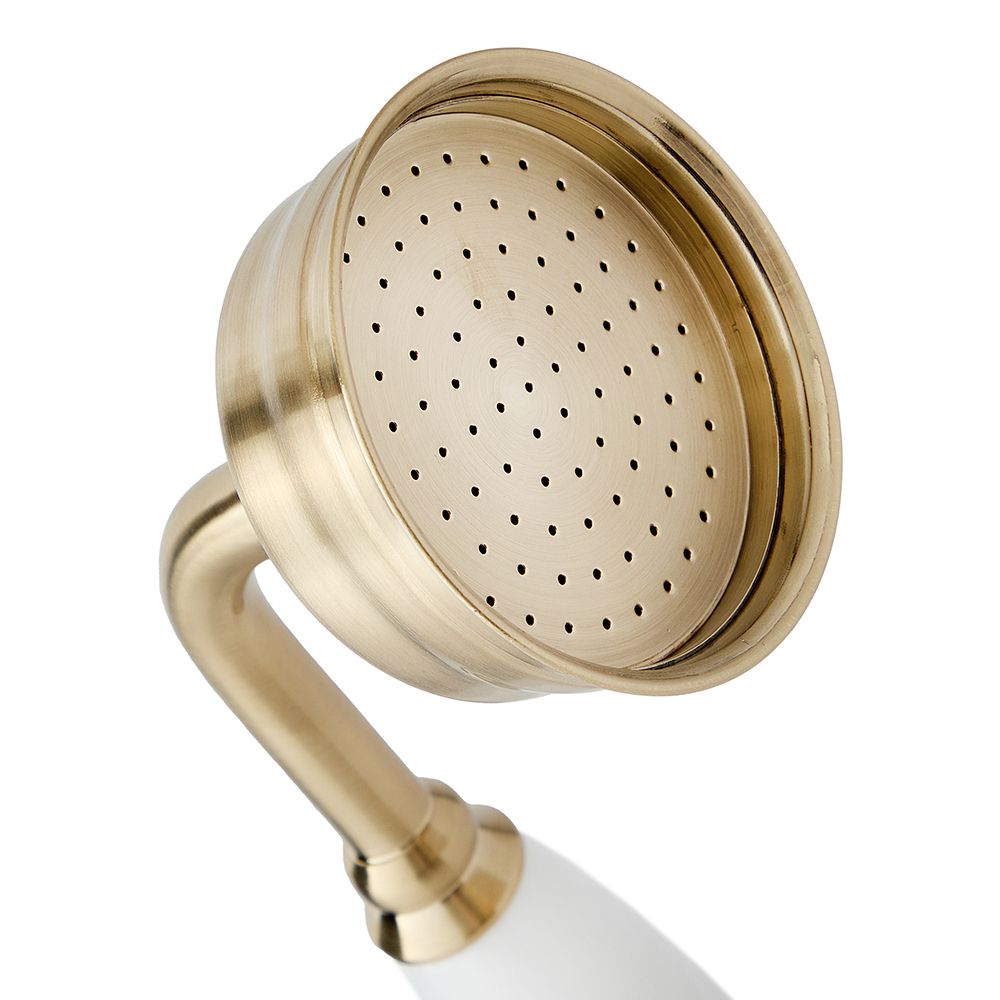 Milano Elizabeth - Brushed Brass Traditional Thermostatic Shower with ...