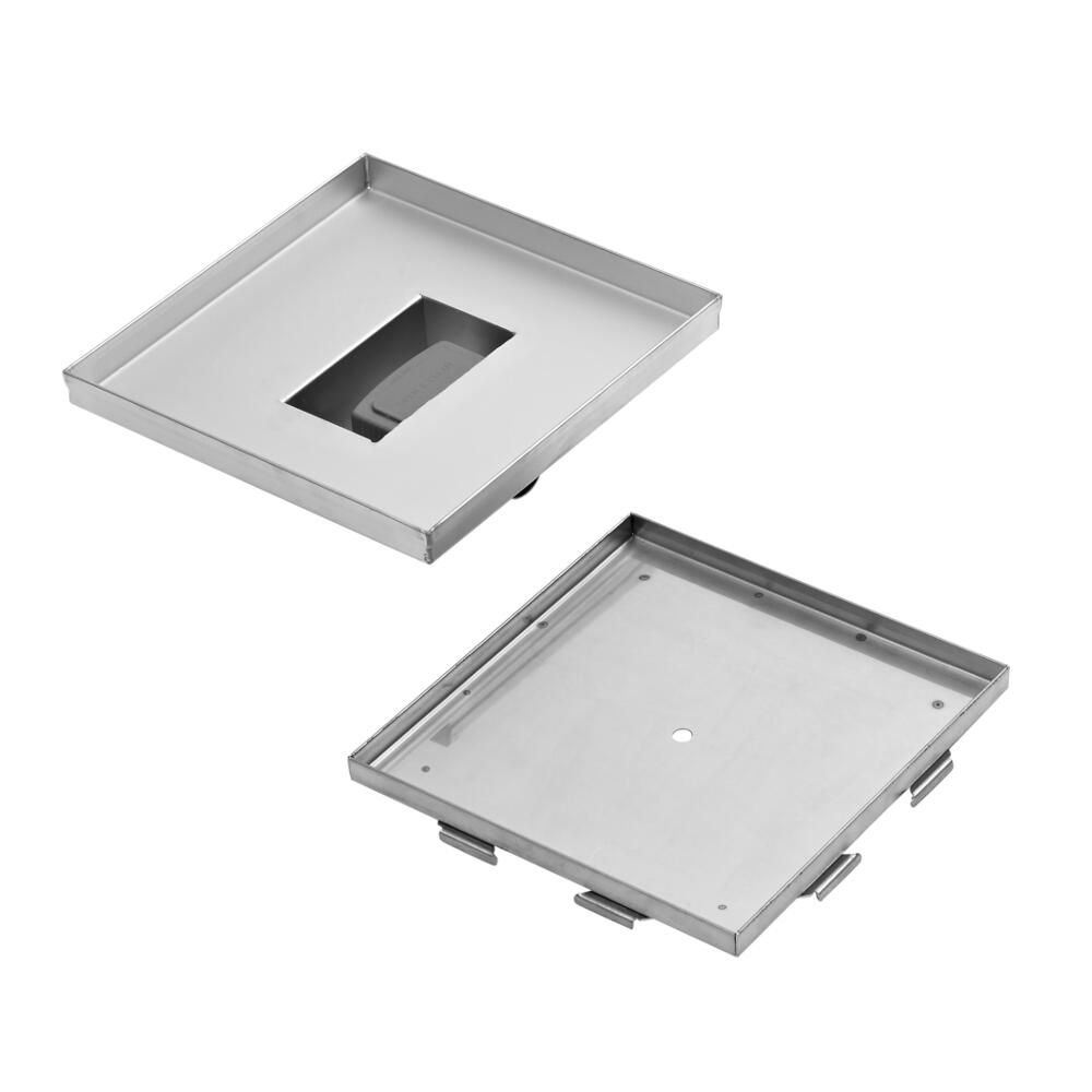 Milano - 200mm Square Tile Insert Stainless Steel Shower Drain
