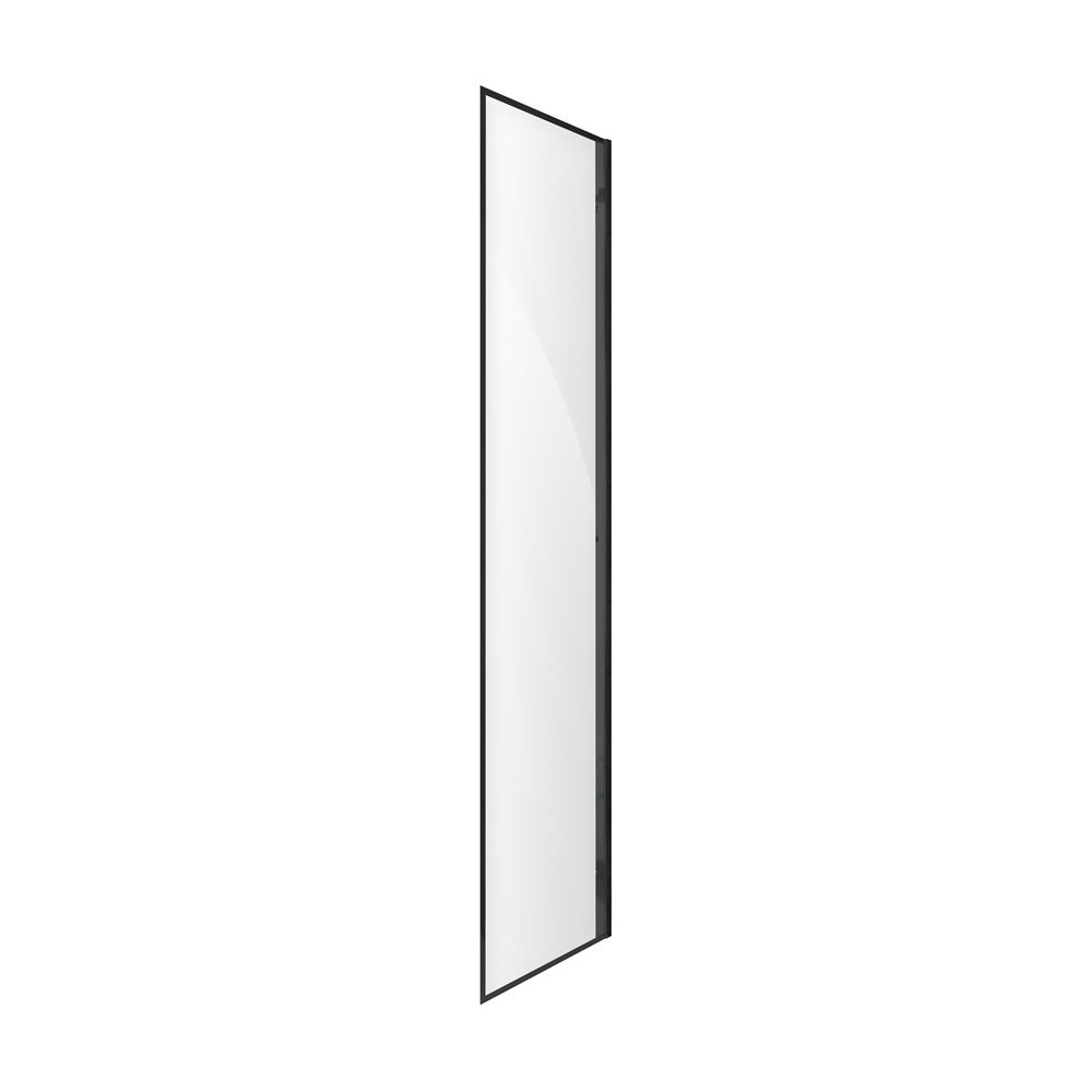 Milano Nero - Black Shower Side Panel - Choice of Sizes