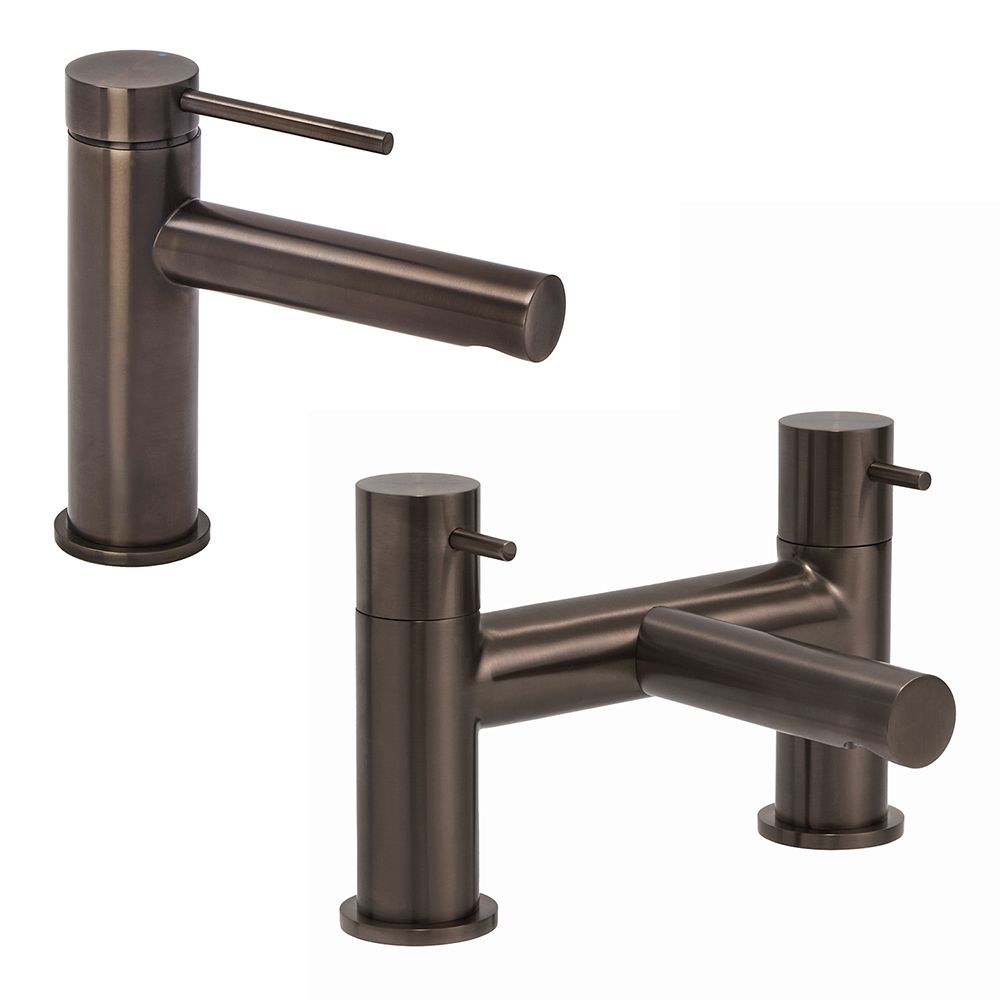 Milano Otto - Modern Basin Mixer and Bath Filler Mixer Tap Set - Choice ...