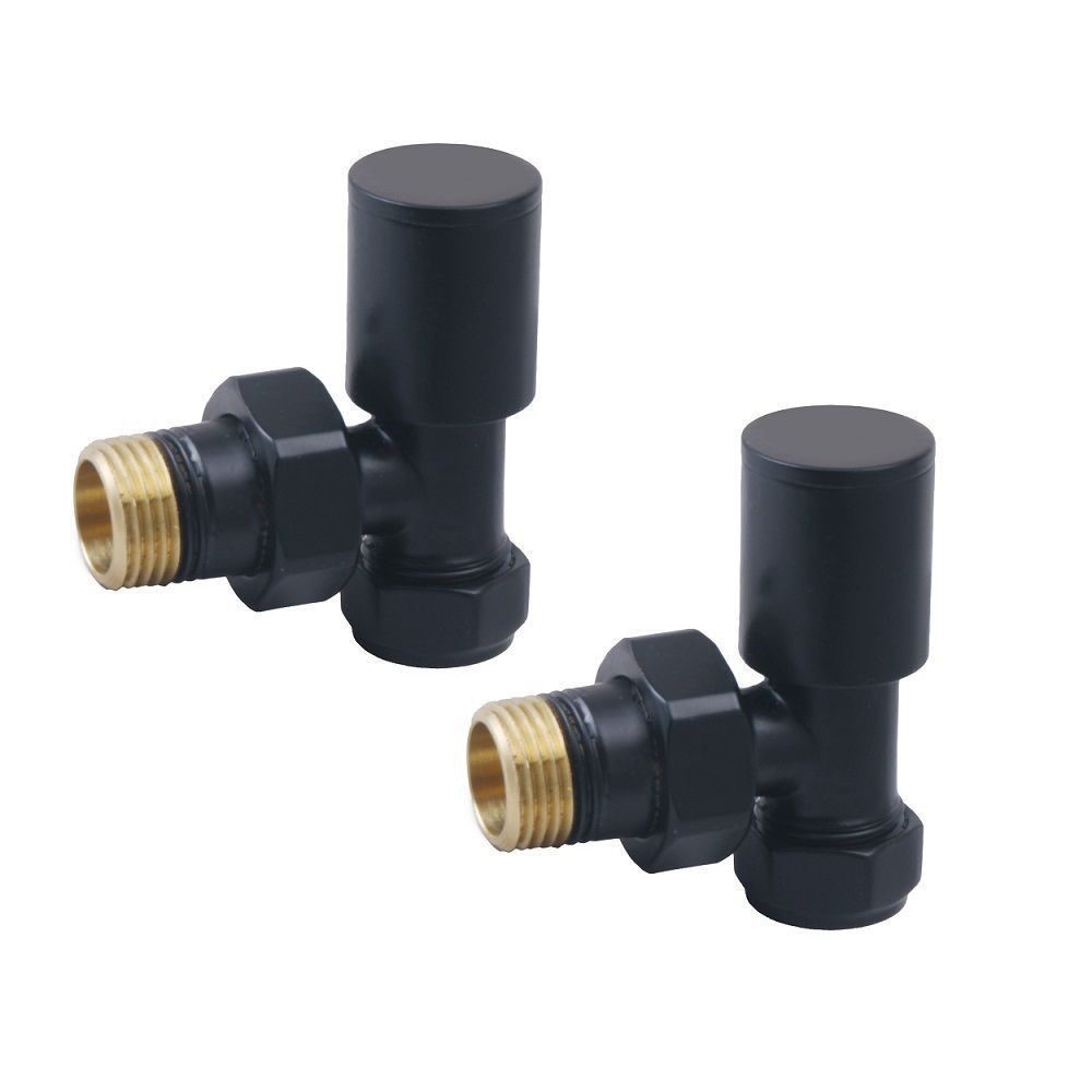 Milano - Angled Radiator Valves - Choice of Finish