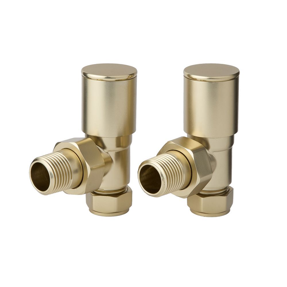 Milano - Angled Radiator Valves - Choice of Finish
