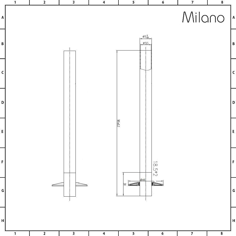 Milano - Brushed Gold Pipe Connectors