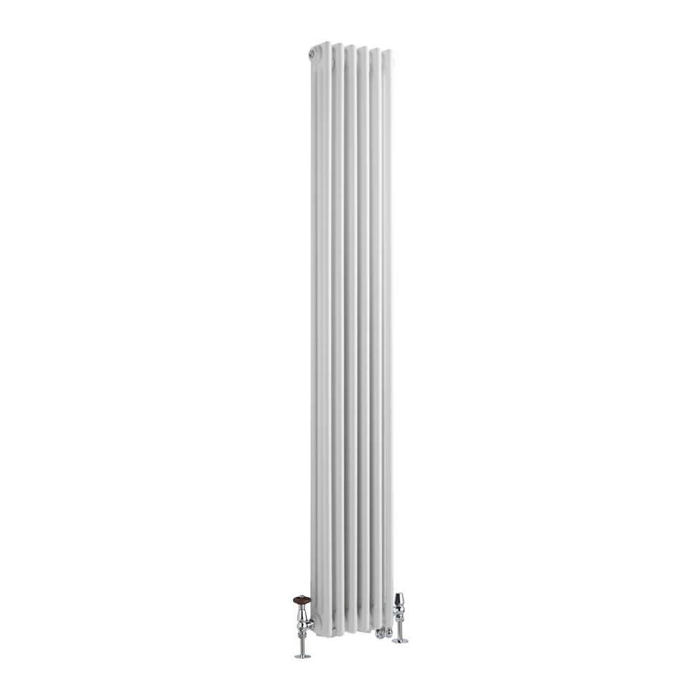 Milano Windsor - White Vertical Dual Fuel Traditional Column Radiator ...