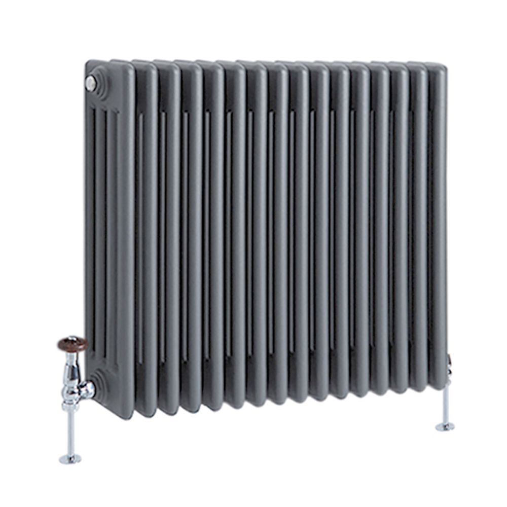 Milano Windsor - Anthracite Horizontal Traditional Column Radiator ...