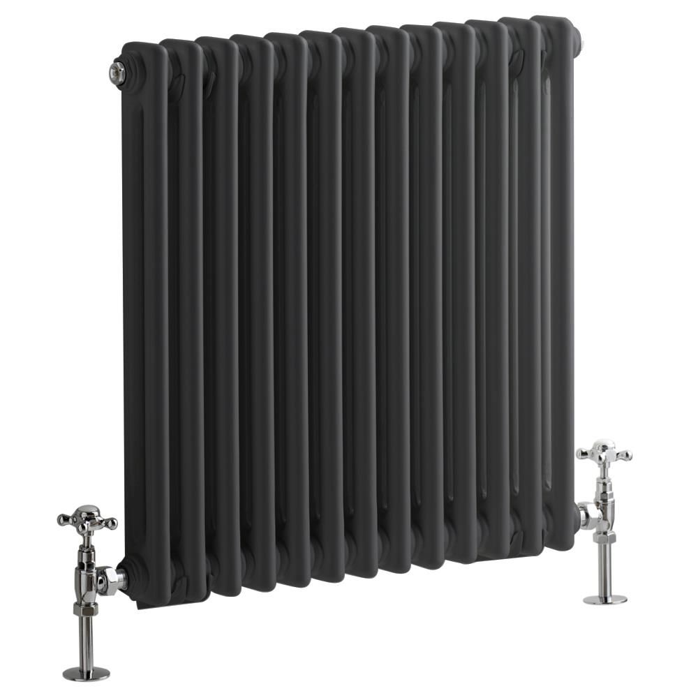 Milano Windsor - Anthracite Horizontal Traditional Column Radiator ...