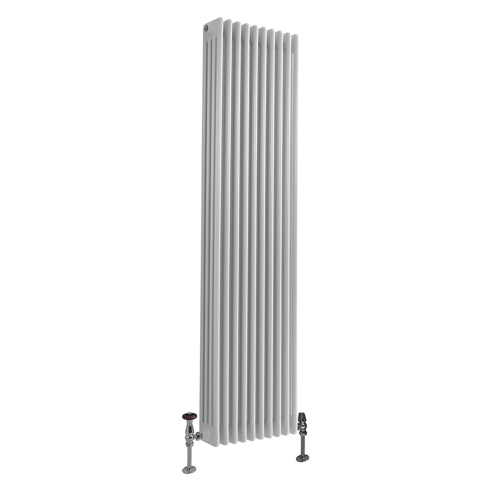 Milano Windsor - White Vertical Traditional Column Radiator - 1800mm x ...