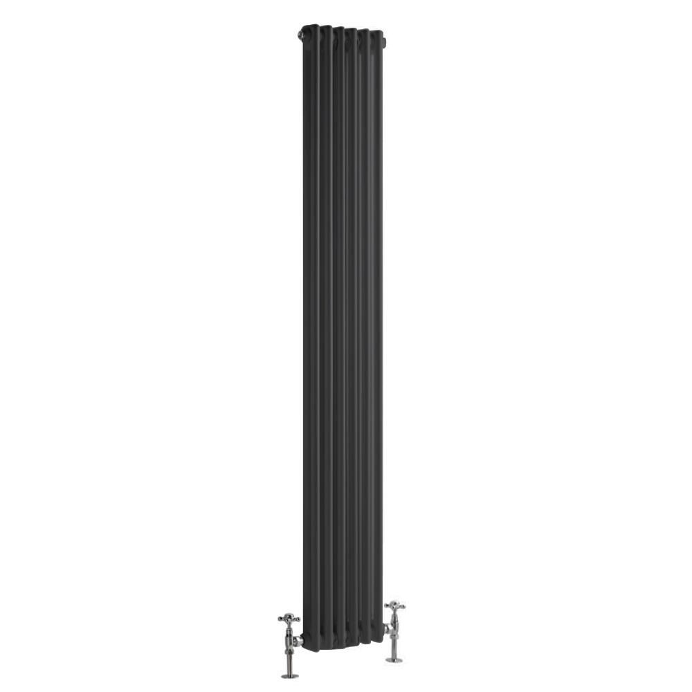 Milano Windsor - Anthracite 1800mm Vertical Traditional Column Radiator ...