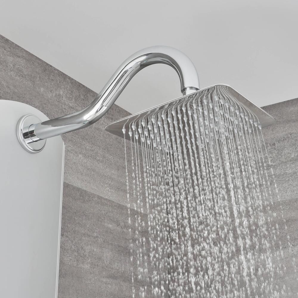 Milano Baya - Modern Exposed Thermostatic Aluminium Shower Tower Panel ...