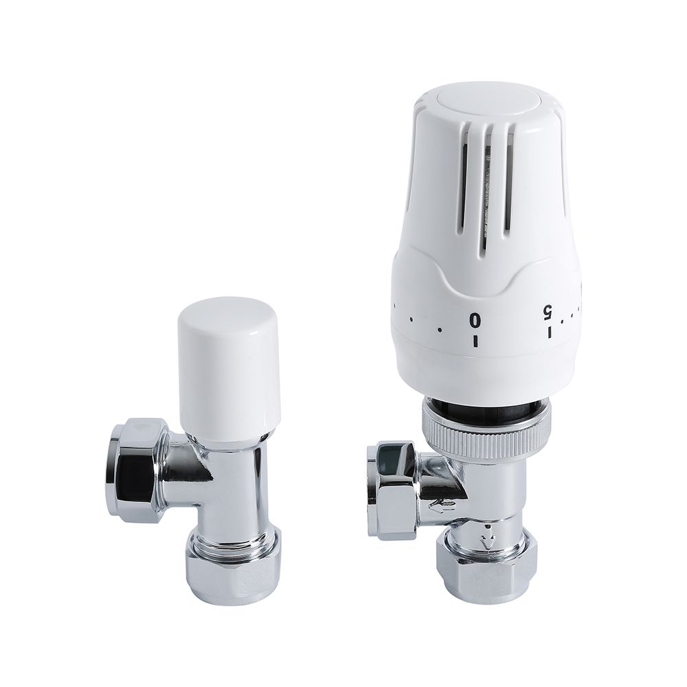 Milano - Liquid Filled Thermostatic Radiator Valve & Lockshield Valve Pack
