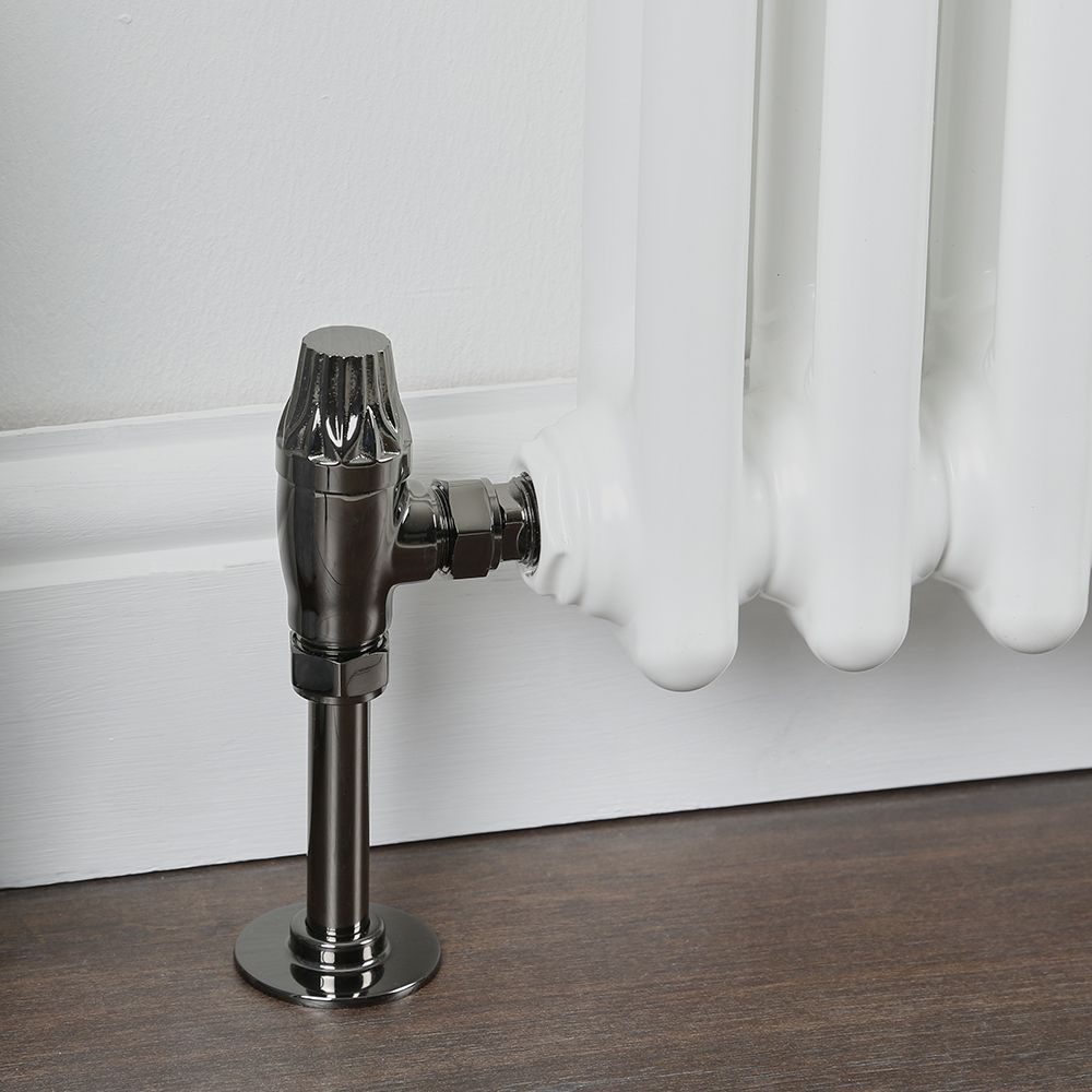 Milano Windsor - Black Nickel Thermostatic Antique Style Angled ...