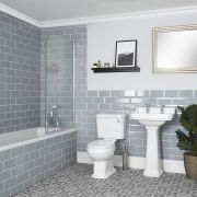 Milano Richmond Traditional Bathroom Suite with Bath Toilet and Washstand Basin