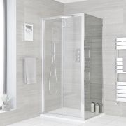 Milano Portland - Chrome Quadrant Shower Enclosure - Choice of Sizes